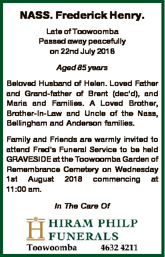 | Funeral Notices | Toowoomba / Gatton | My Tributes