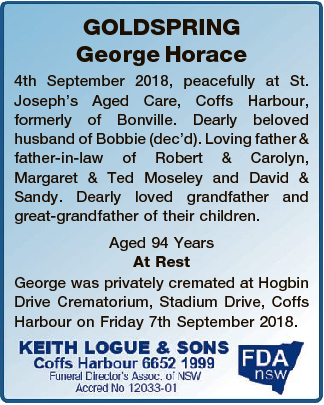 | Death Notices | Coffs Coast | My Tributes